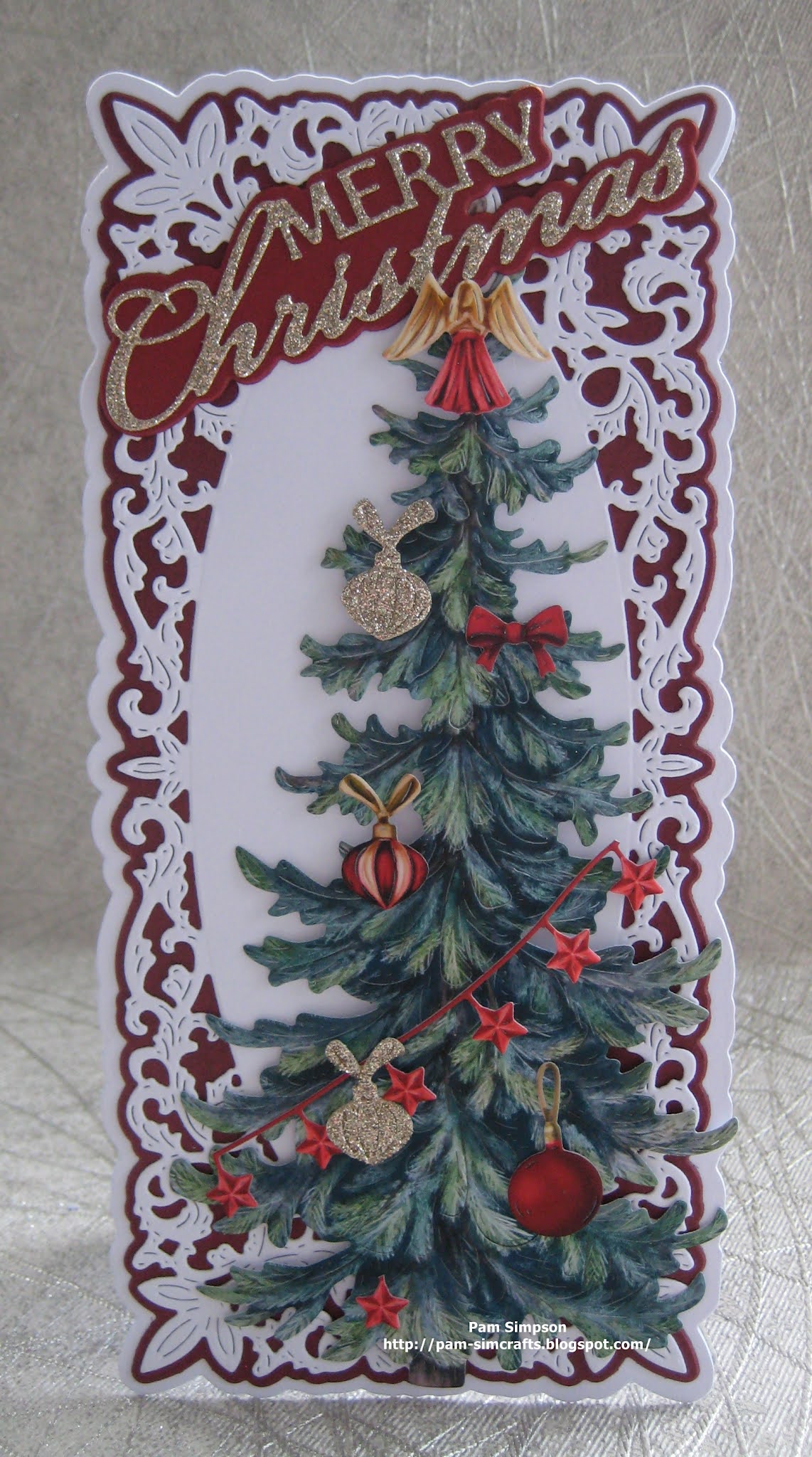 pamscrafts: Elongated Christmas card
