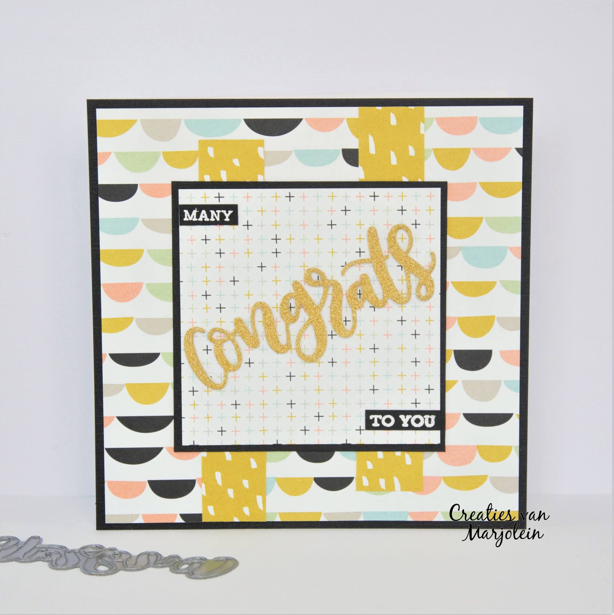 Creaties van Marjolein: Many congrats to you!