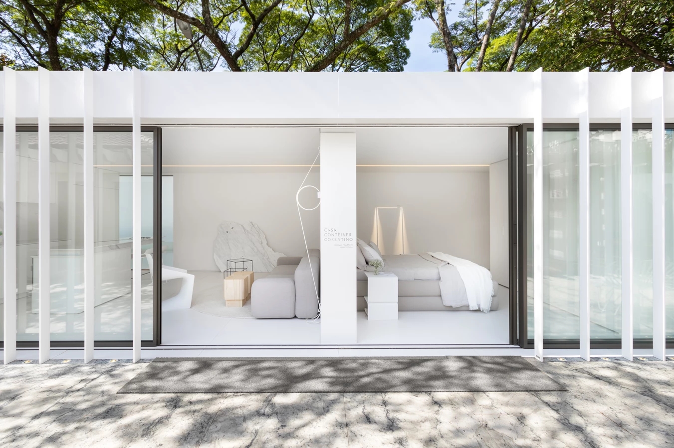 Shipping Container Homes & Buildings: White Minimalist Shipping ...