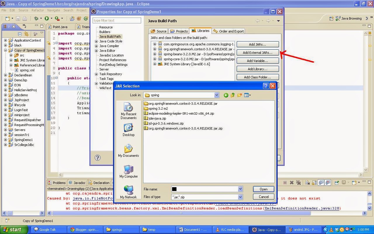 Spring Tutorial Example Program For Injecting Objects