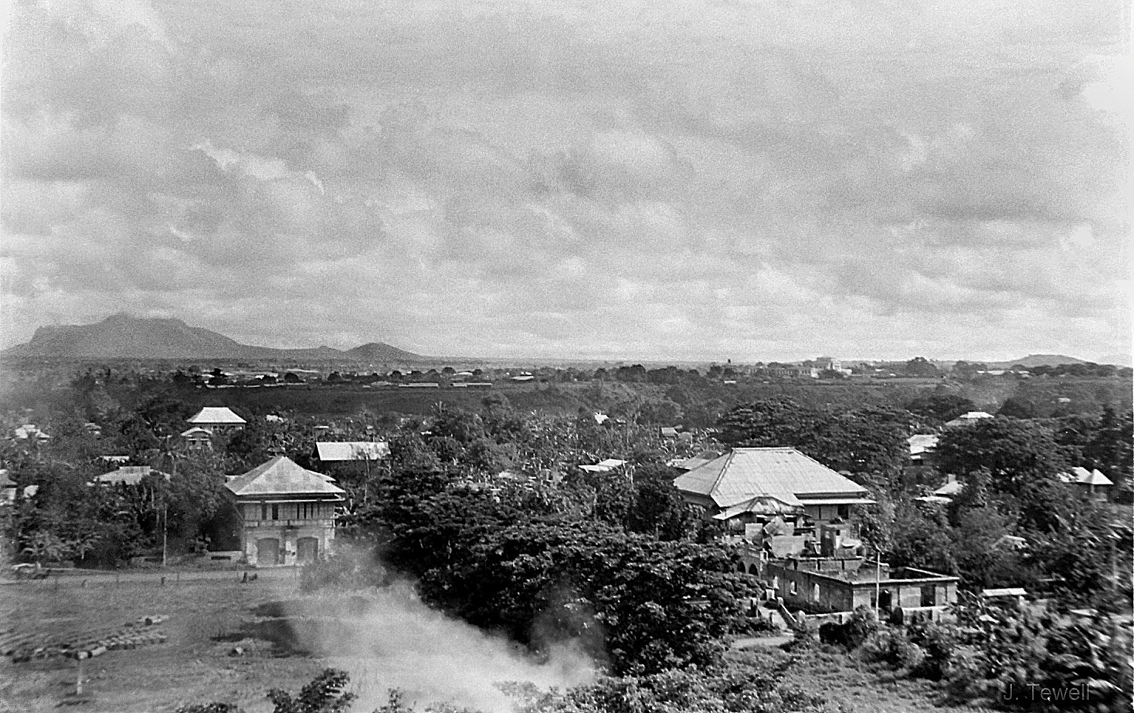 Batangas Town with Mt. Makulot in the Distance, c. 1945 - Batangas ...