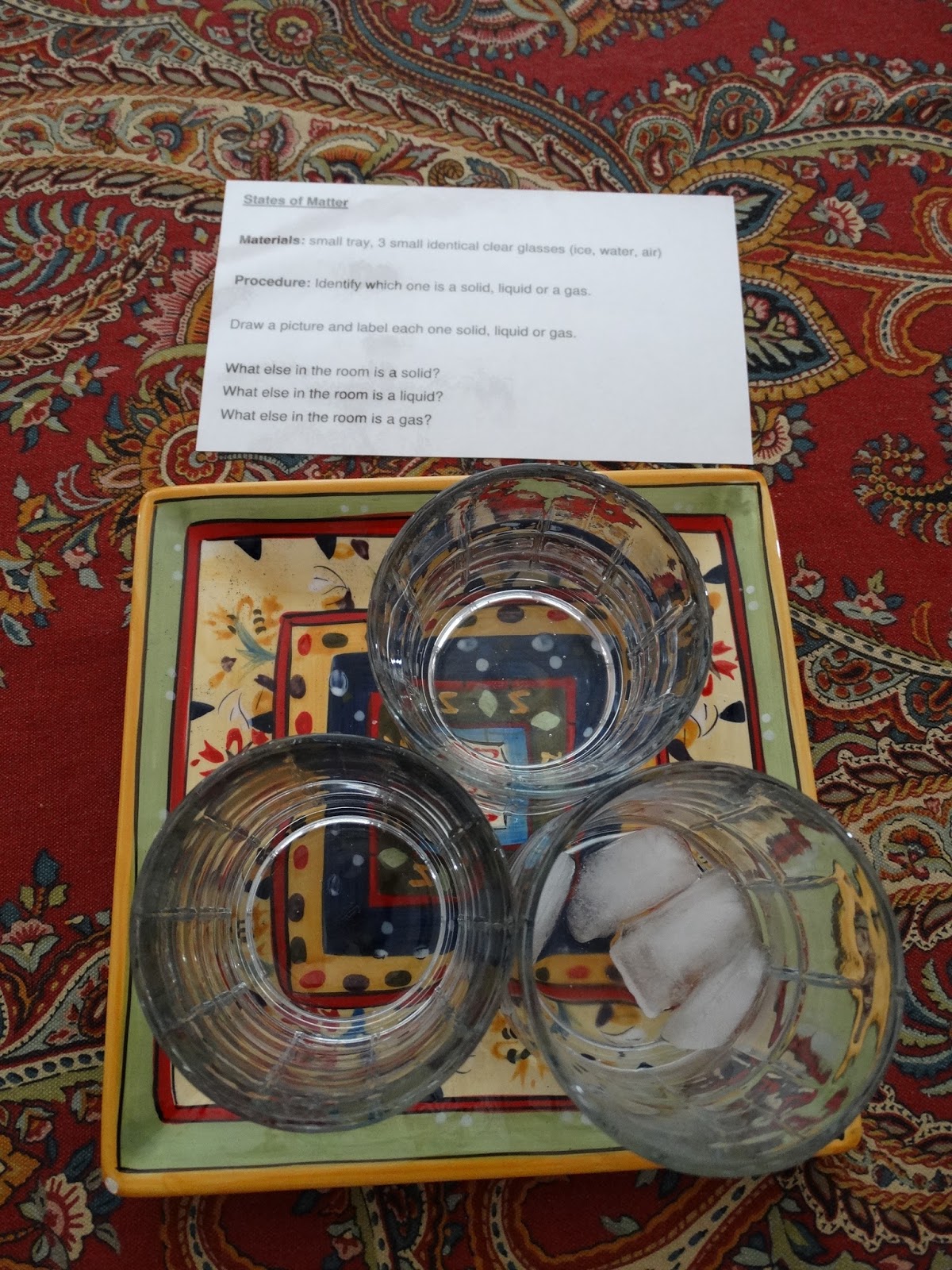 The Joys of Montessori Homeschooling: Great Lesson #1 - God with No Hands