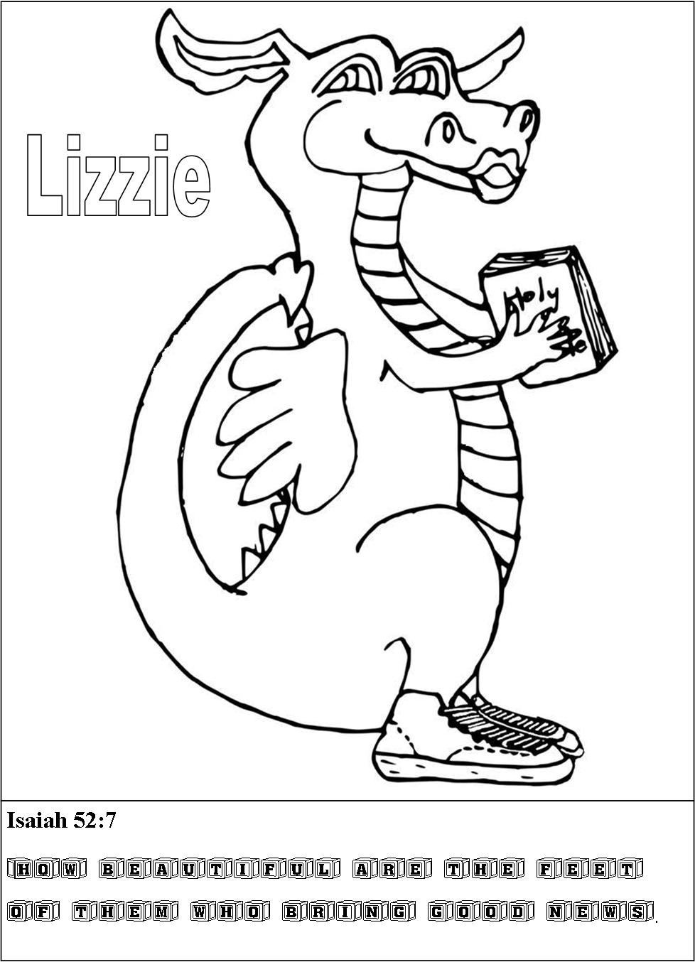 Lizzie Rampage Coloring Page Coloring Pages