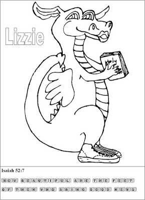 Tickell Expressions - A Closer Walk: Free Coloring Page - Lizzie