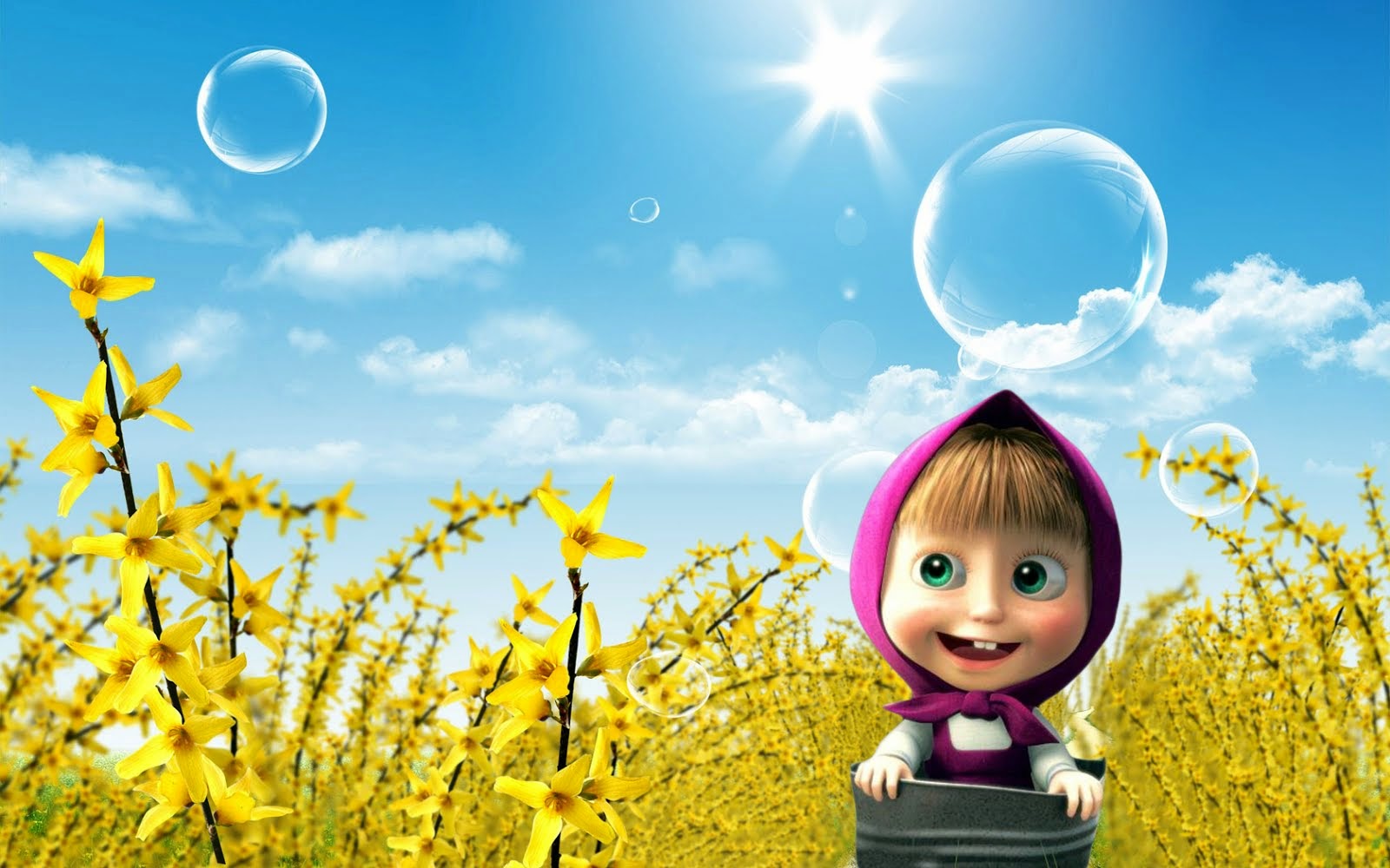 Wallpaper Marsha and The Bear HD | Wallpaper HD Collection in The World