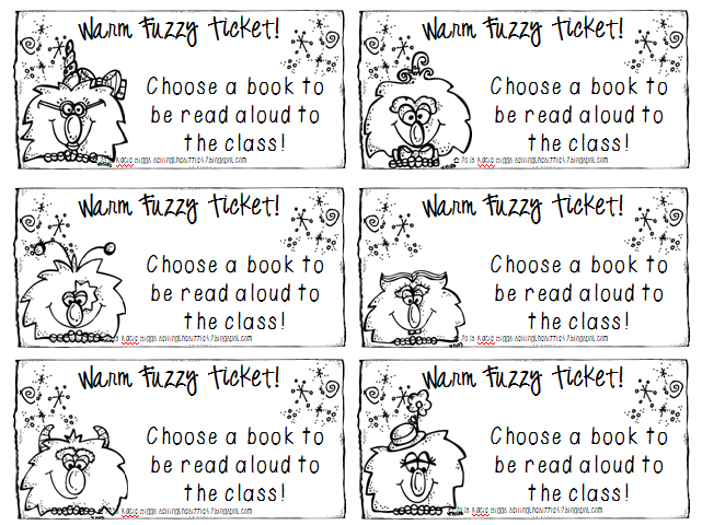 Second Grade Sizzle: Warm Fuzzies!