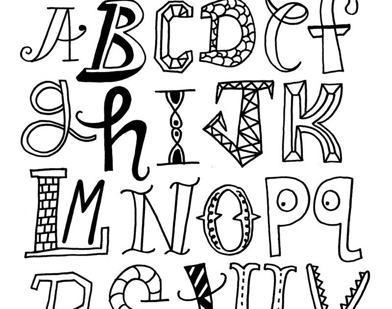 Creative Alphabet Letters To Draw - Birthday Letter