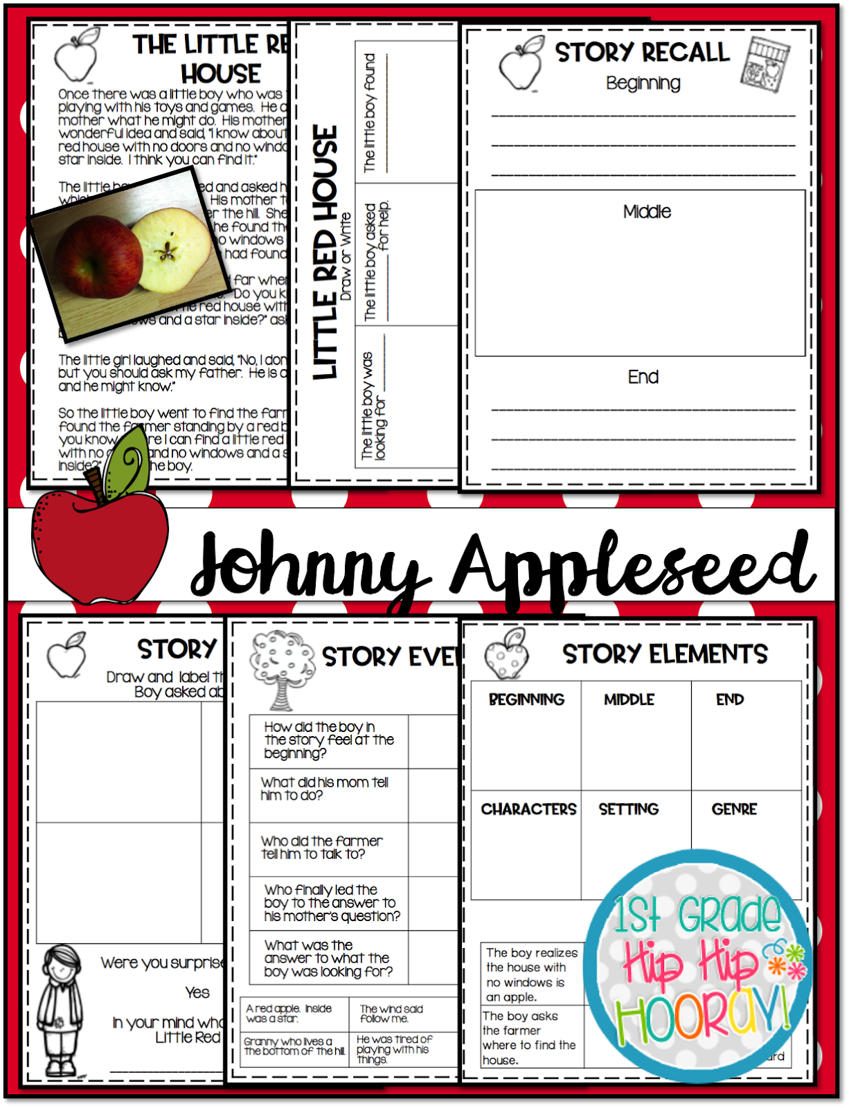 1st Grade Hip Hip Hooray!: September...Johnny Appleseed, Apples and ...