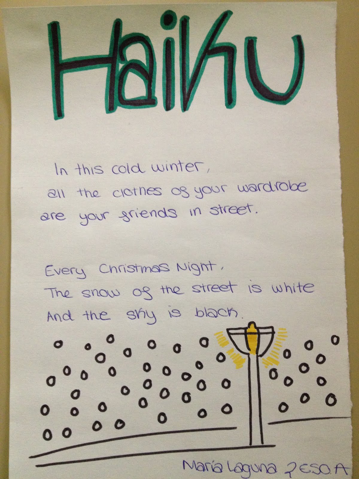 English Corner CORMAR: Christmas Haikus (2ºESO)