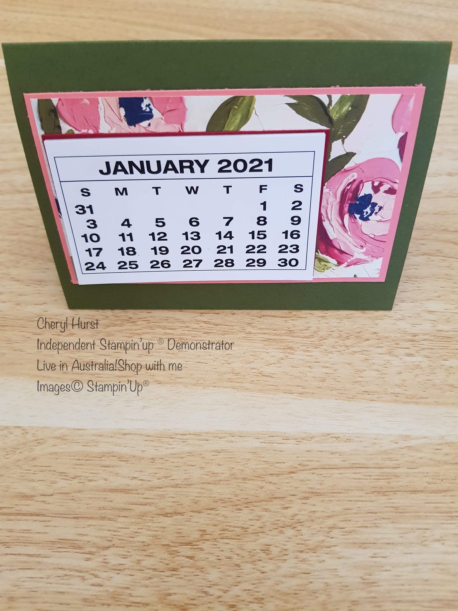 Cheryl Hurst: 2021 Mini Calendar Card