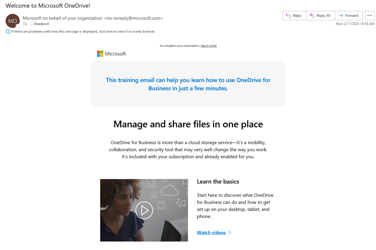 How to use Microsoft's Training Email Templates