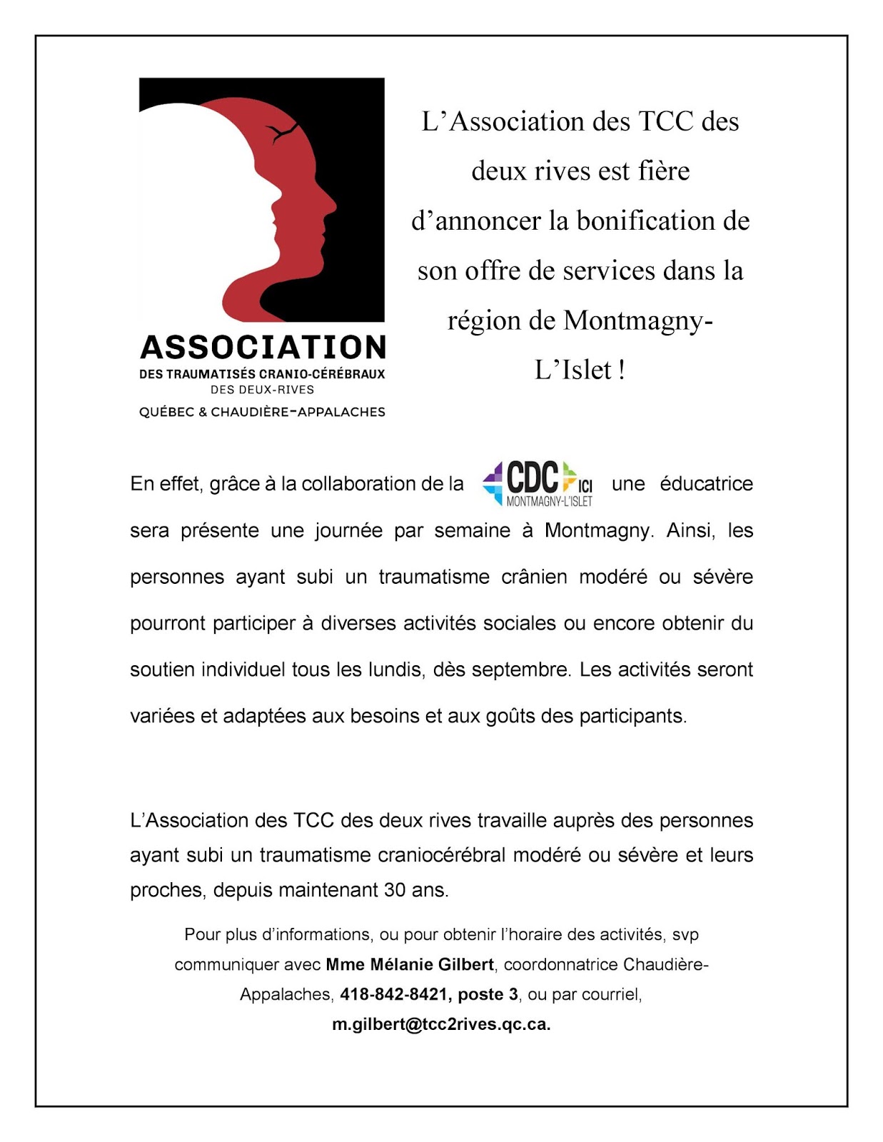 La CDC ICI Montmagny-L'Islet: Un nouveau service communautaire