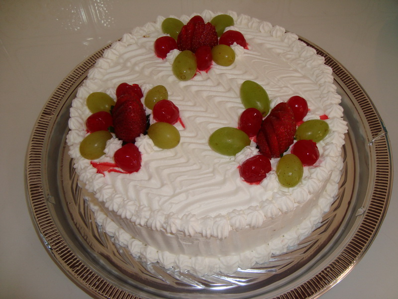 Tudo de Bom cookies: Bolo de frutas frescas