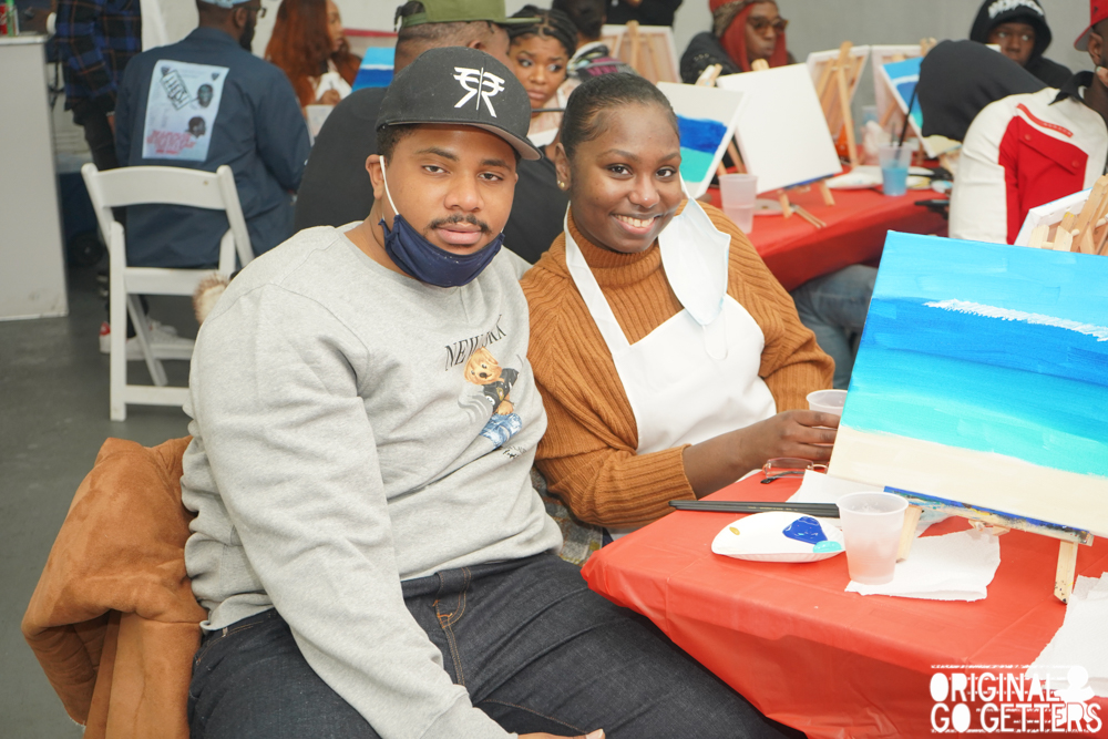 OriginalGoGetters: Paint sip and vibe 2-14-2021