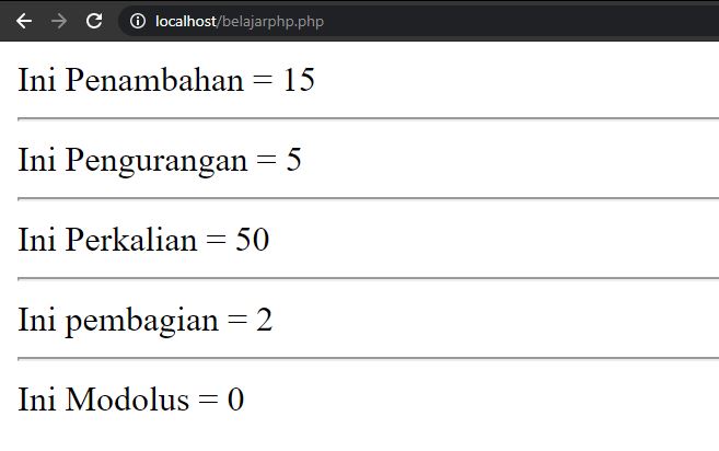 Tutorial PHP Pemula Part 11 : Mengenal Operator Aritmatika Pada PHP ... Tutorial PHP Pemula Part 11 : Mengenal Operator Aritmatika Pada PHP ...