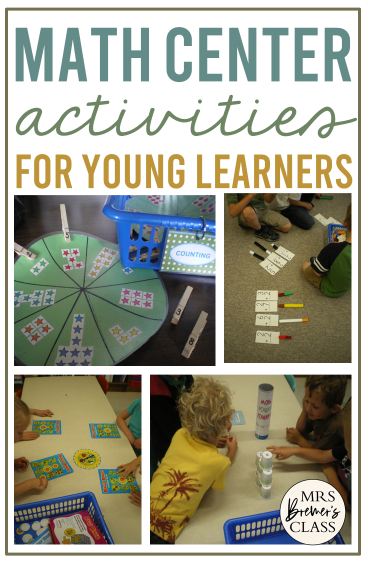 Math Center Activities for Kindergarten | Mrs. Bremer's Class