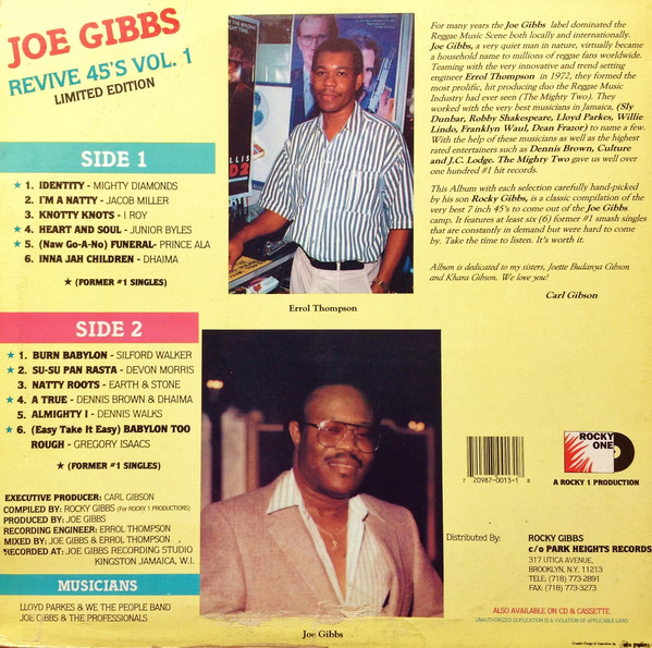 Compartilhando Reggae: Joe Gibbs