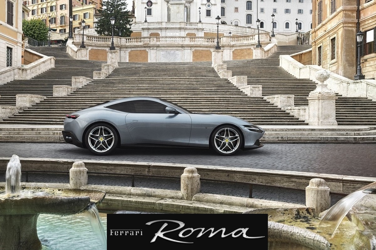 New Ferrari Roma 3.8-liter V8 612 HP