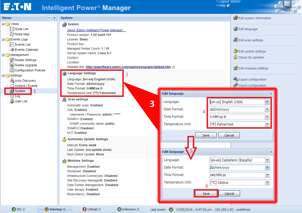 Pantallazos.es: EATON IPM 1.52: Apagar una granja ESXi - Parte 1
