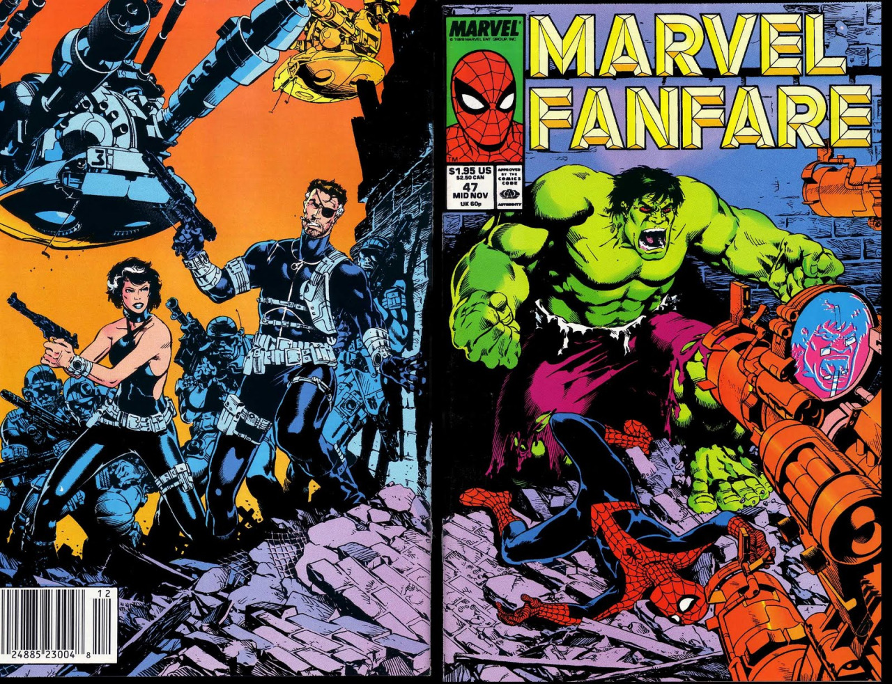 The Dork Review: Rob's Room: Wraparound Covers of Marvel Fanfare