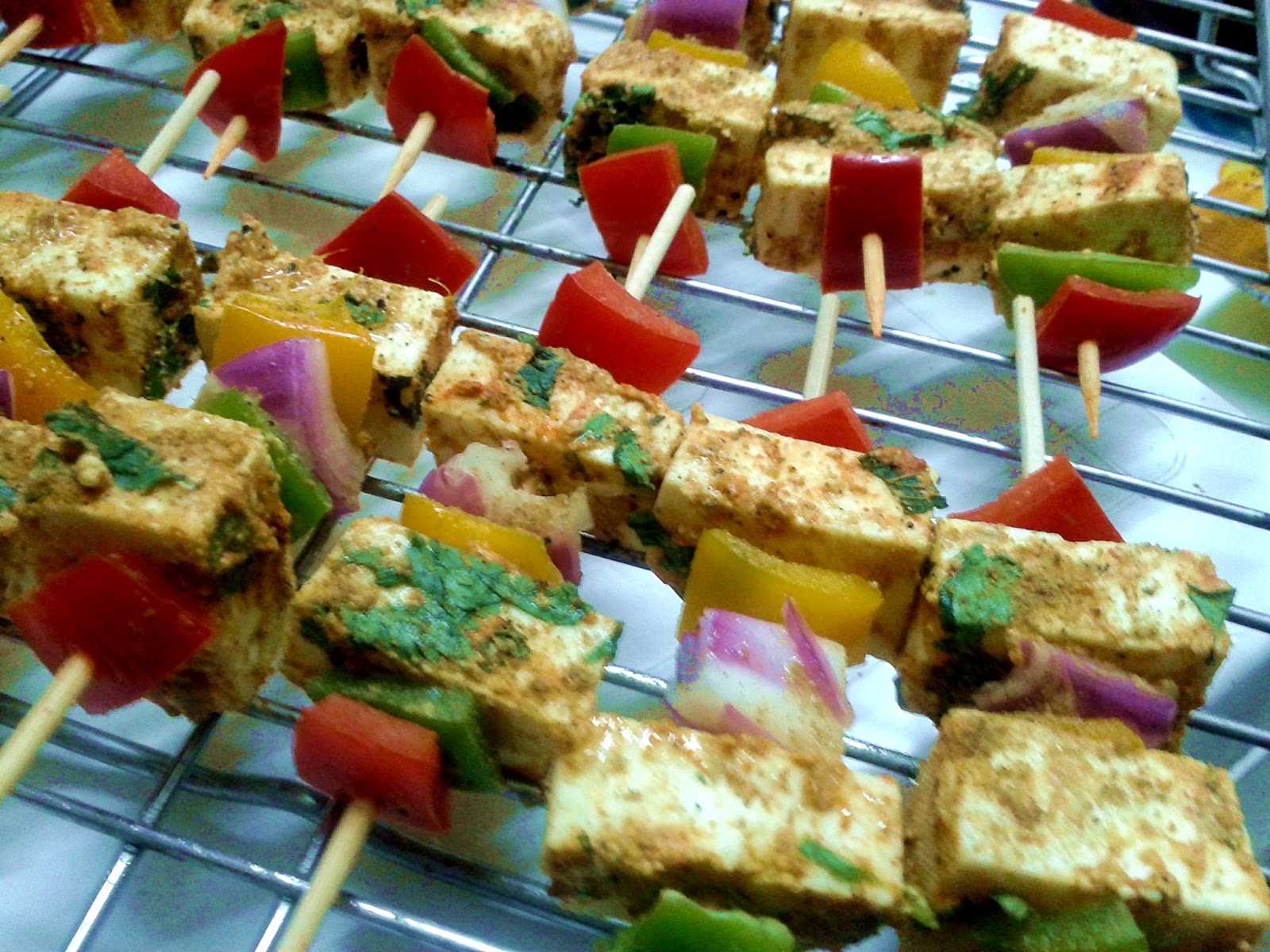 in love with food: PANEER SHASHLIK(LOW CAL AND FAT FREE)