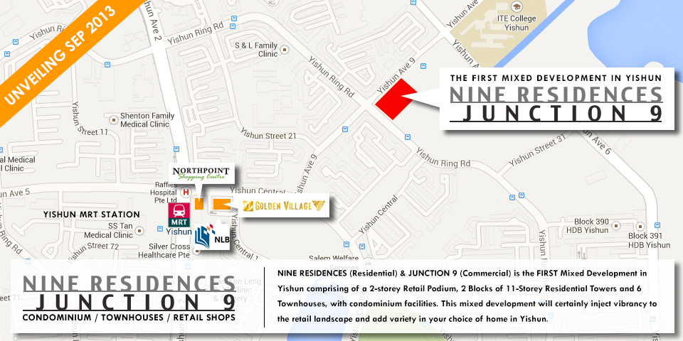 Nine Residences | Junction 9 | Yishun New Development by CEL: Location