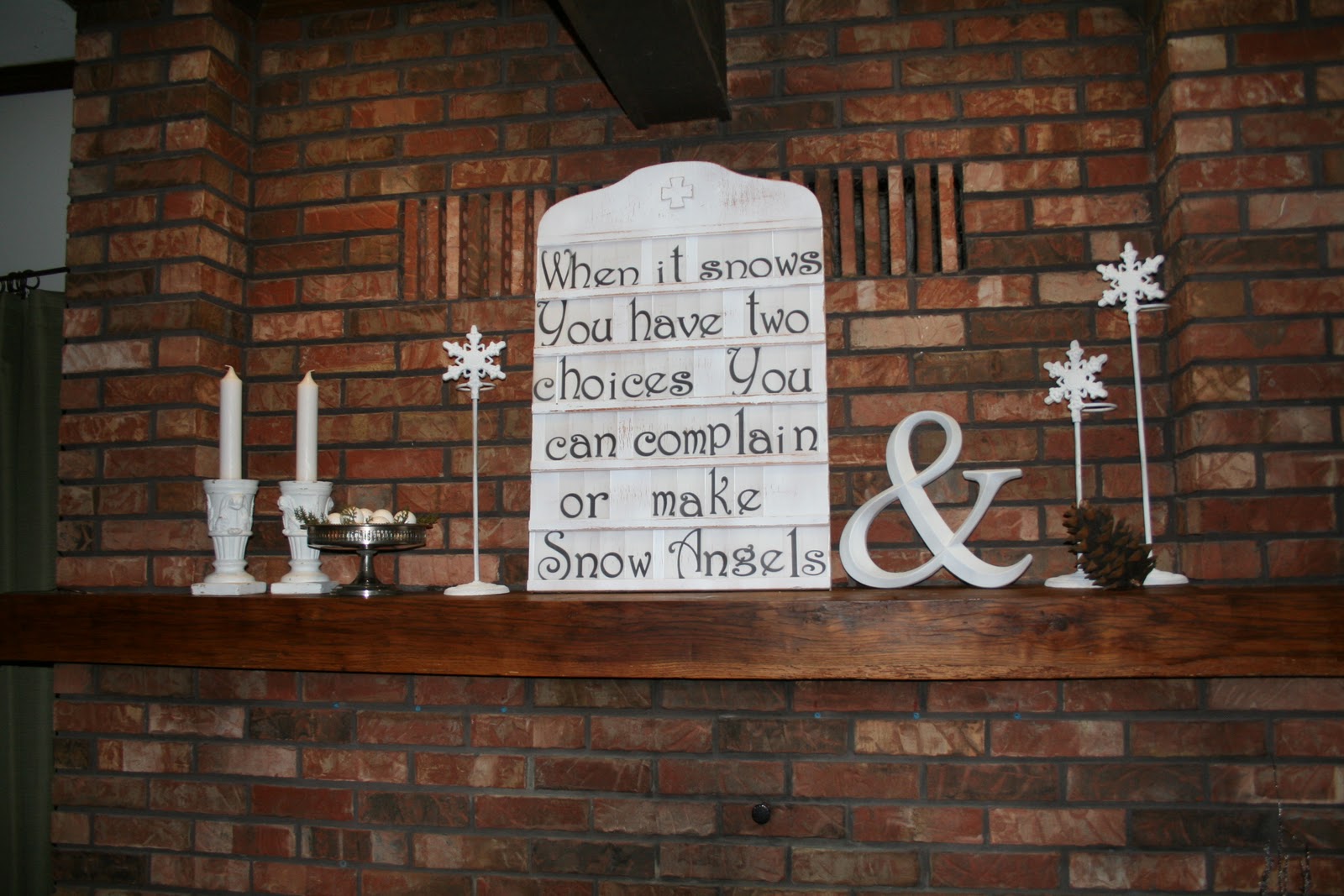 Naked Thrift: Snow Day, Snow Decor