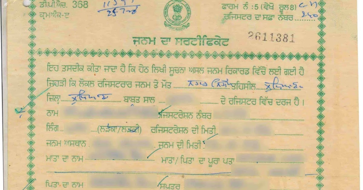 Www tehsilwale Late Entry Of Birth Certificate In Punjab Non www-tehsilwale-late-entry-of-birth-certificate-in-punjab-non
