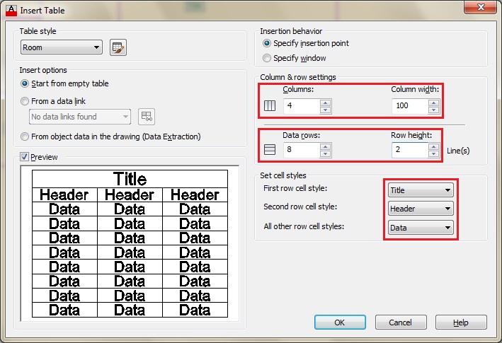 AutoCAD 2013 Essential: Table Creation - Annotation