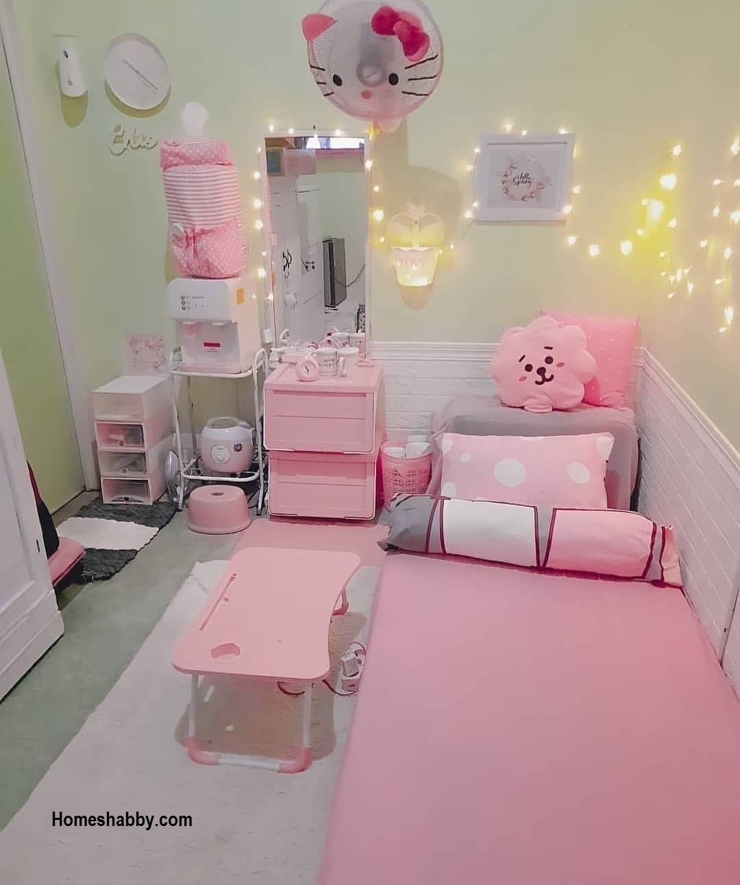 7 Dekorasi Kamar Anak Warna Pink Pastel Dan Biru Bergaya Minimalis ...