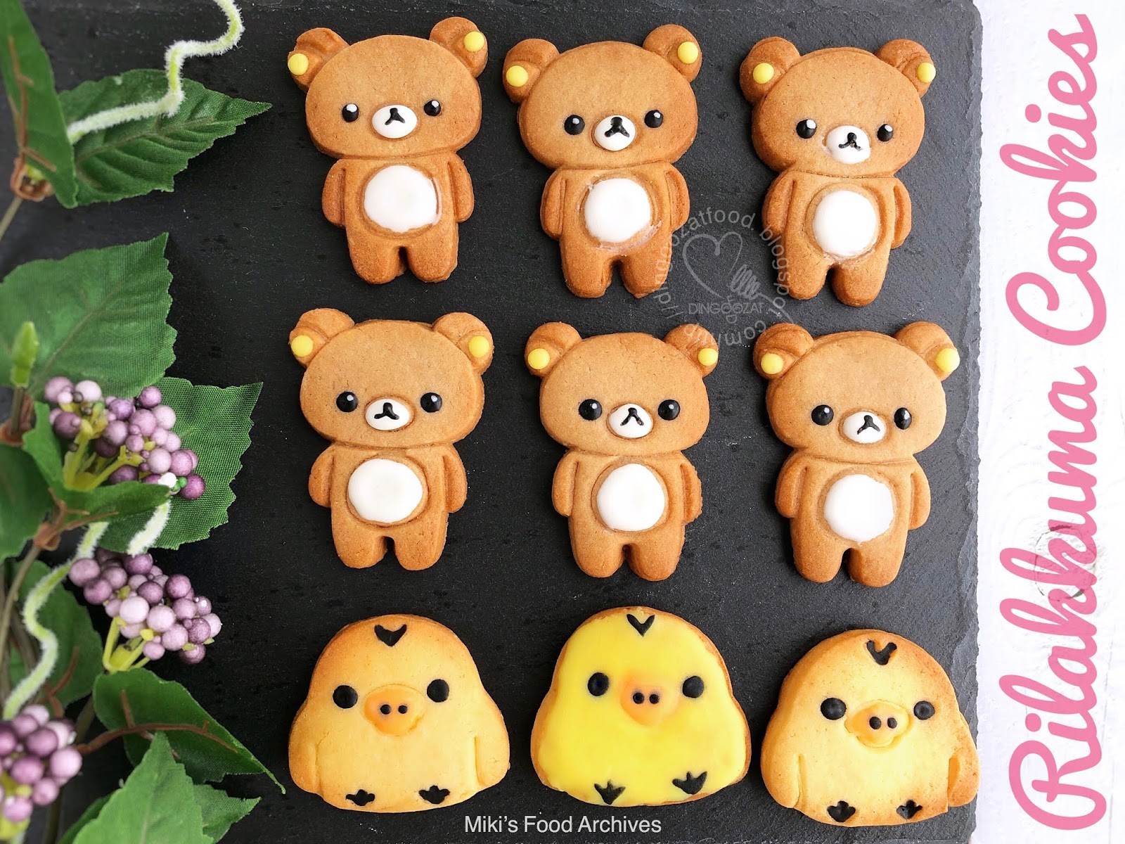 Miki's Food Archives : Rilakkuma Almond Butter Cookies 轻松熊/拉拉熊杏仁牛油饼干