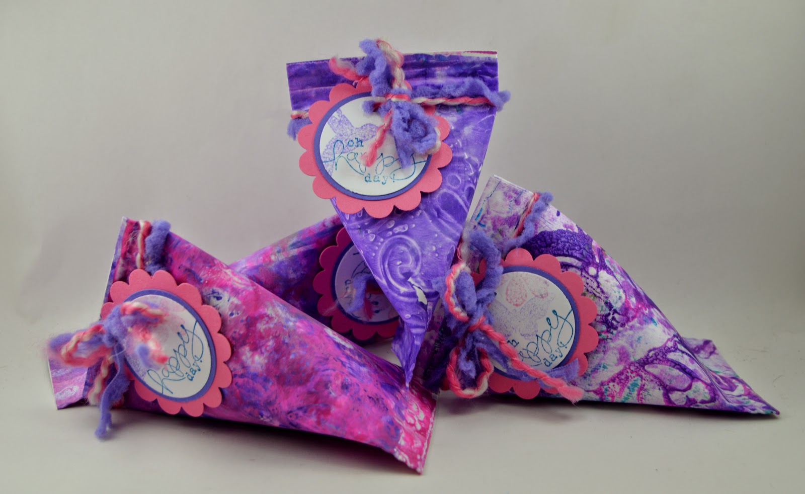 Home Made Memories: Gelli Print Jelly Bean Containers