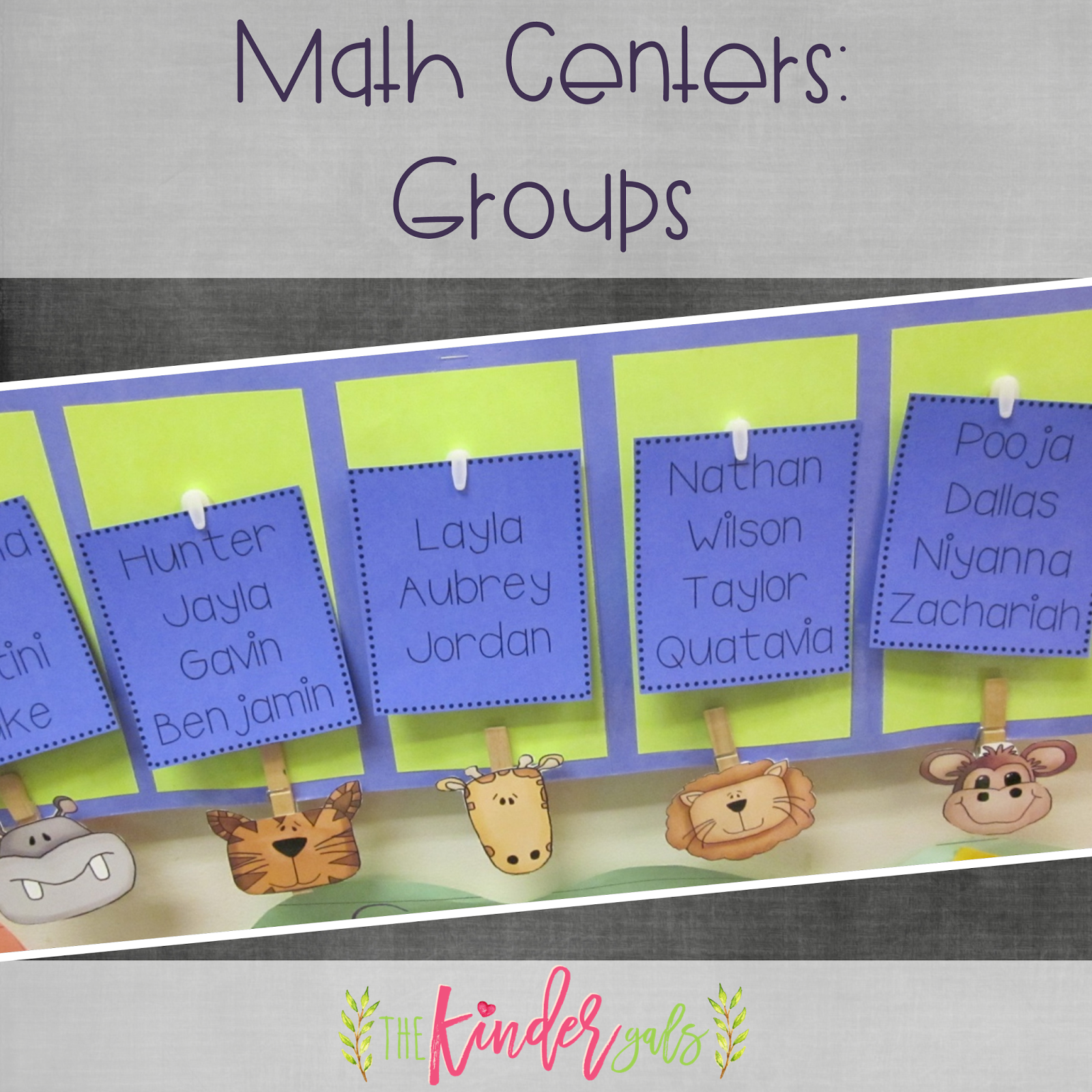 KinderGals: Apple Math Centers