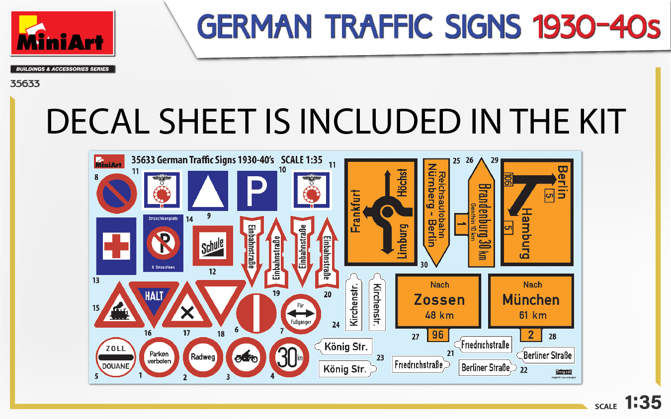 The Modelling News: Preview: New 1/35th scale German Traffic Signs 1930 ...