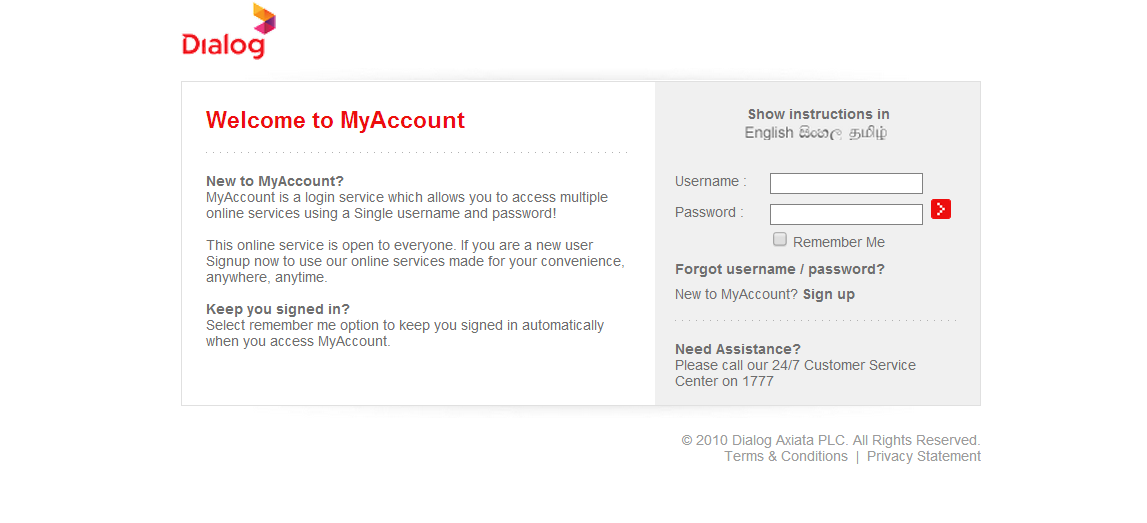 How to create a Dialog Connect v 1.0 account to login Ideamart