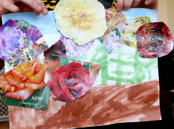 Planting a Rainbow Storybook Collage Art | School Time Snippets