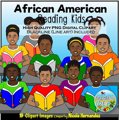 A Teacher's Idea: African American Kids Clip Art
