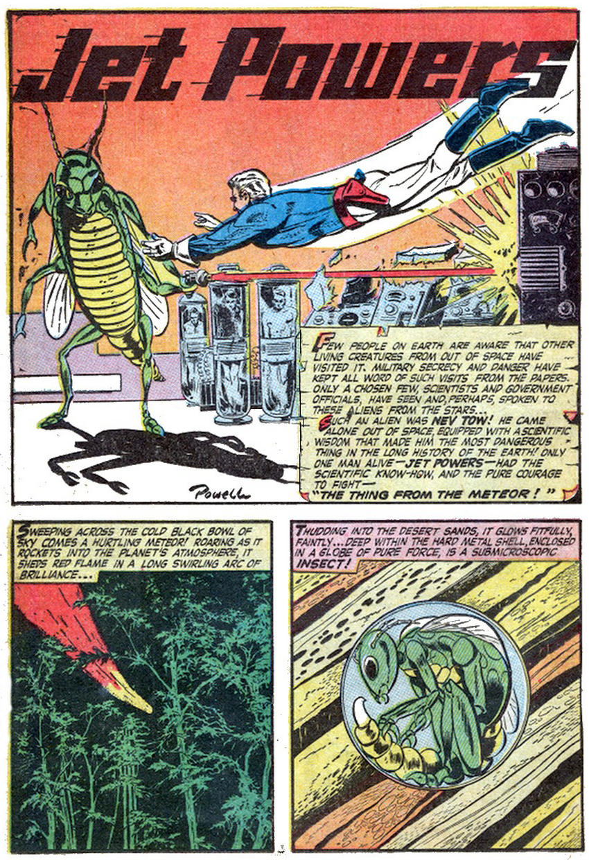 Pappy's Golden Age Comics Blogzine: Number 1198: Jet Powers and the big ...