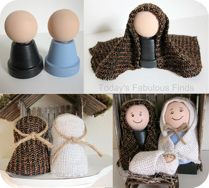 Today's Fabulous Finds: Craft Stick and Clay Pot Children's Nativity ...