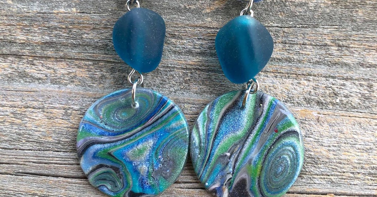 #the100dayproject - Day 71/100 - Faux Abalone & Sea Glass Polymer Clay ...