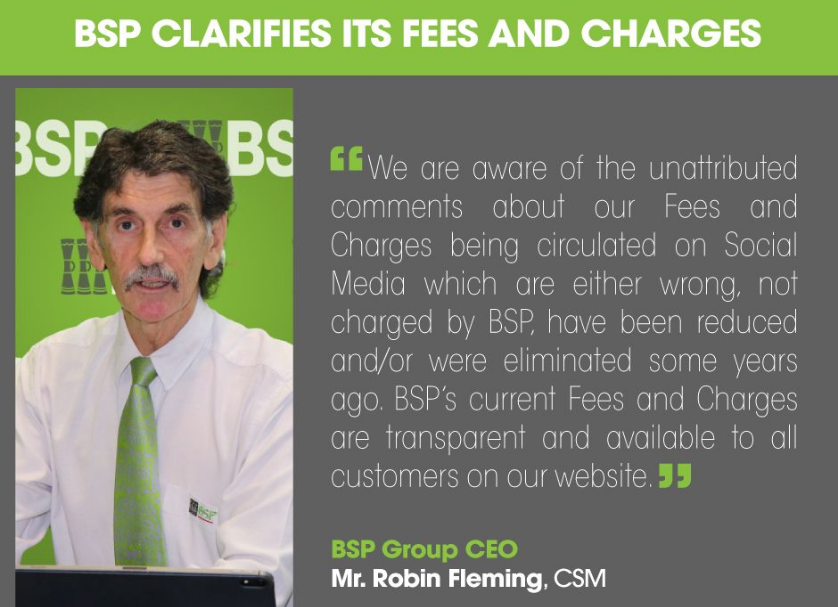 Bank South Pacific BSP Announces Competitive Bank Fees - Papua New ...