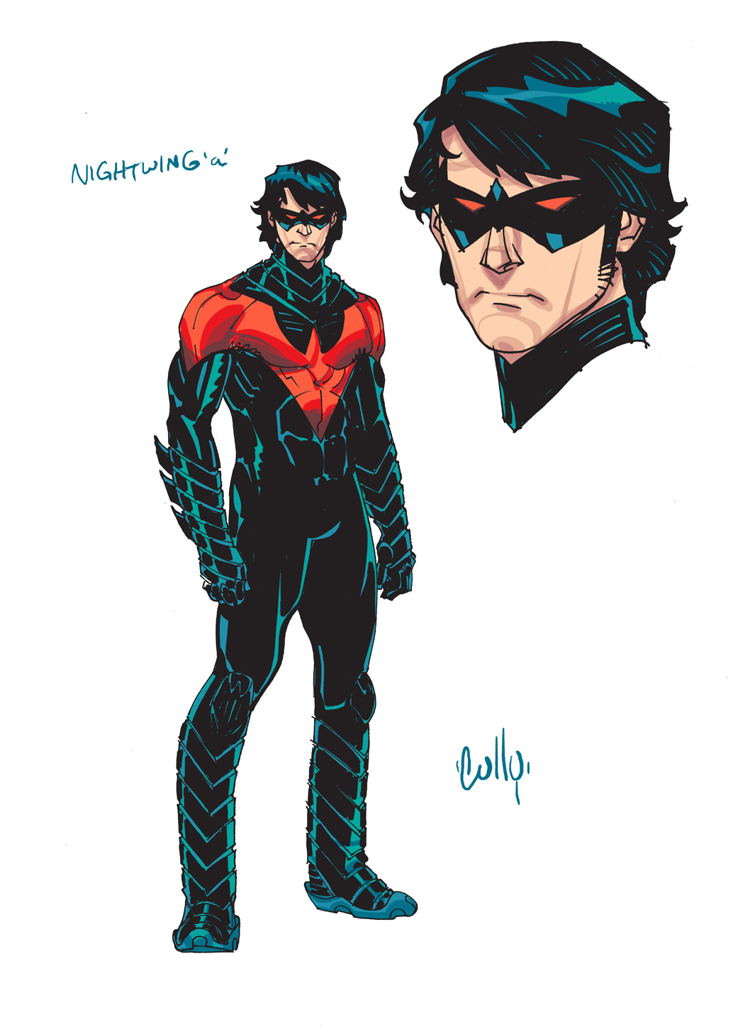 SUPERHÉROES DEL FUTURO PASADO: Diseño Nightwing New 52