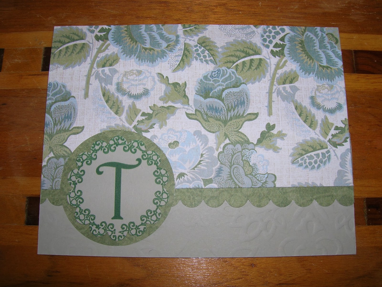 Handmade by Davenie: Monogram note cards set of 8