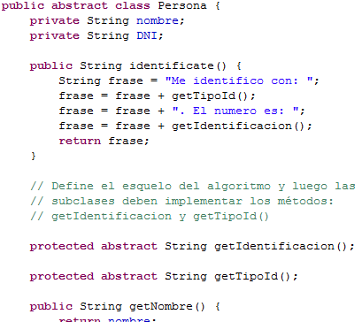 Mi granito de java: Template Method