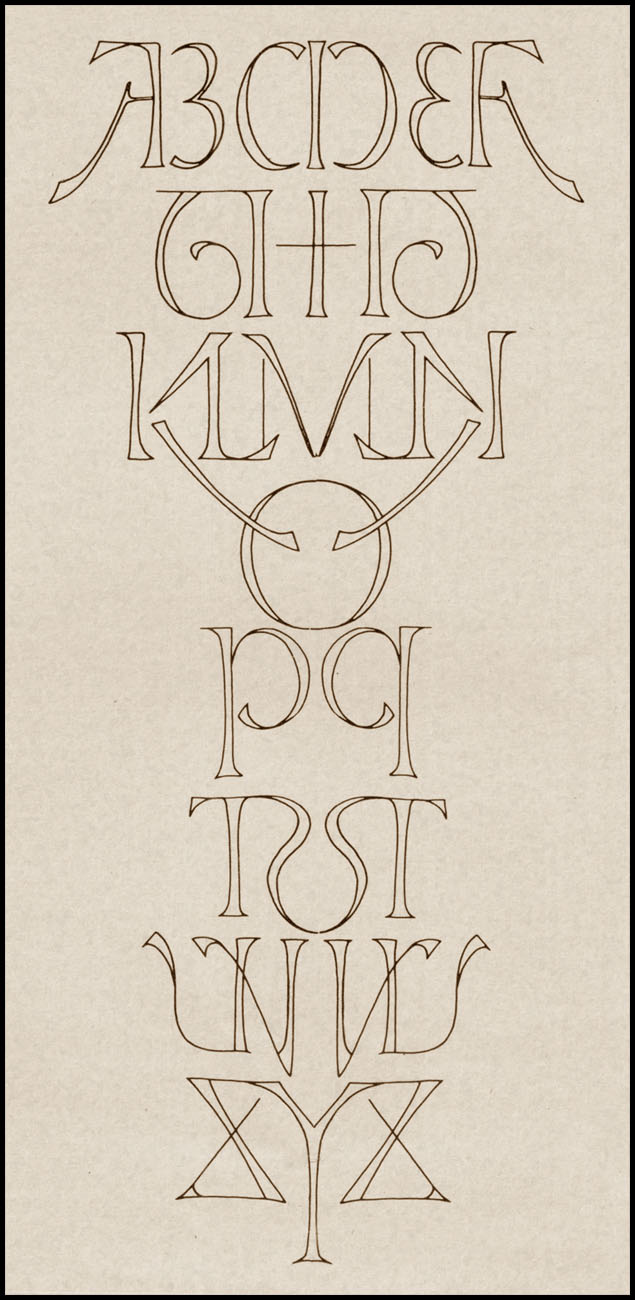 The Pictorial Arts: Mirror Alphabet