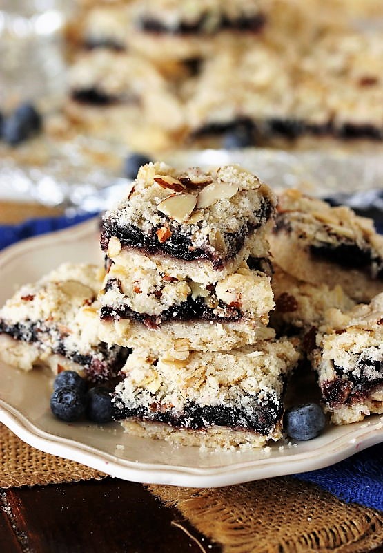 Blueberry-Almond Bars | The Kitchen is My Playground