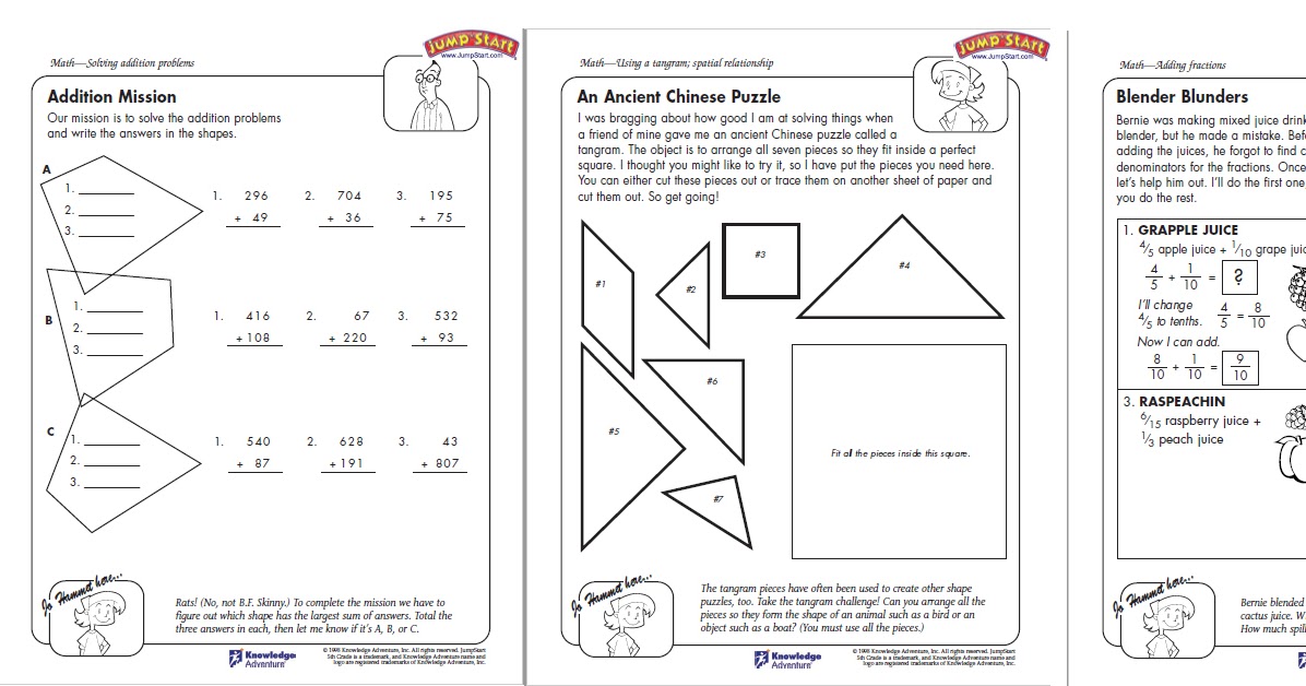 MATHEMATICS 5 Worksheets pdf - The Teacher's Craft