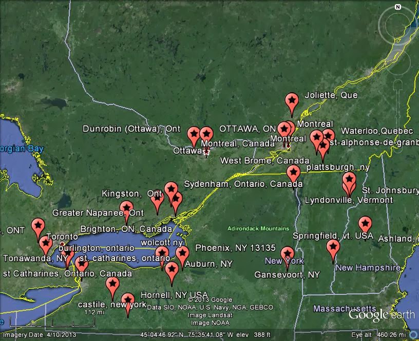 The Latest Worldwide Meteor/Meteorite News: NY VT NH QUE ONT Fireball ...