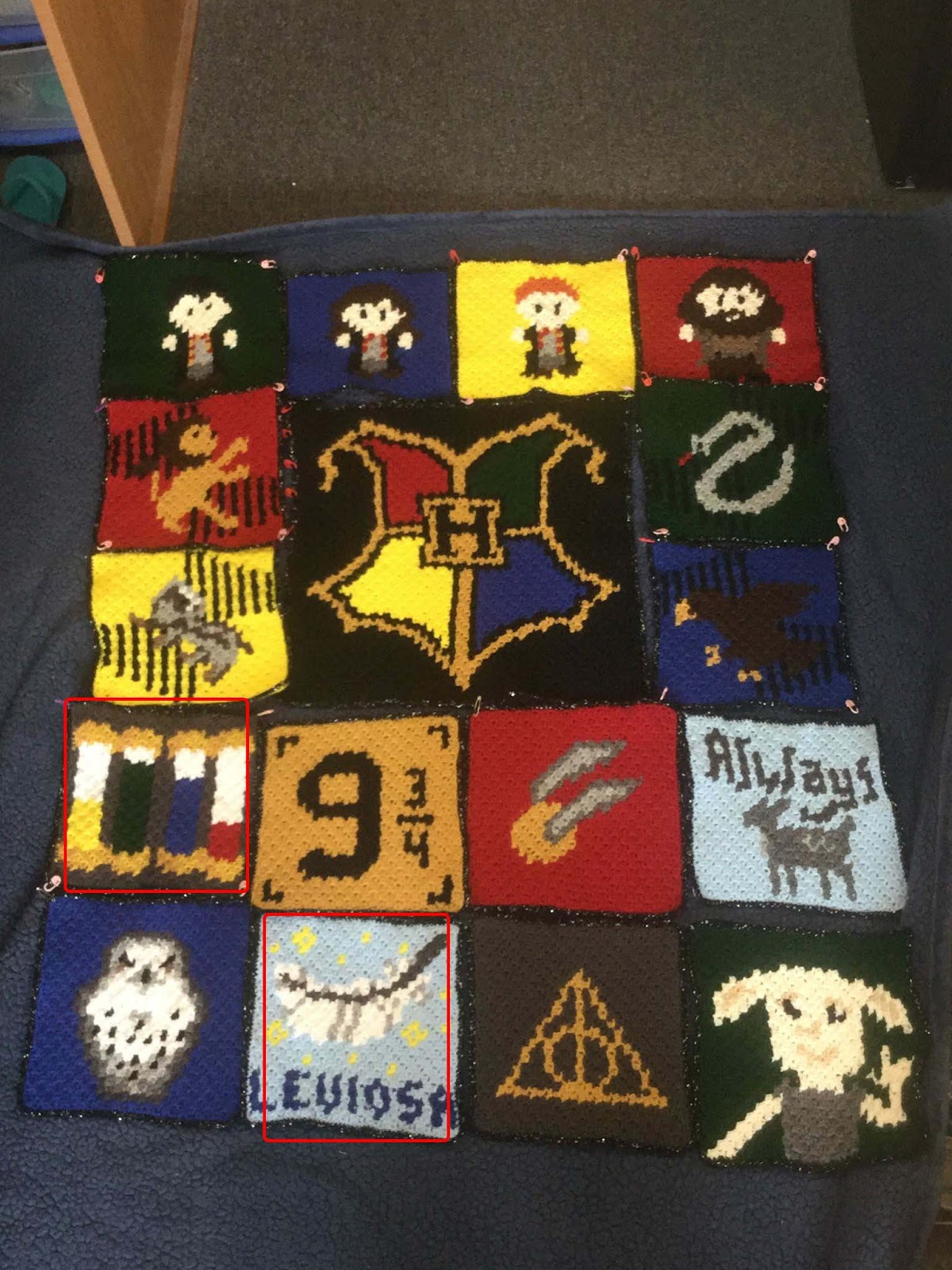 Ravenpuff & Magic Stuff: Harry Potter Crochet c2c squares