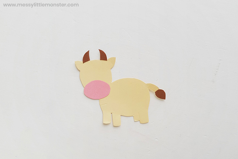 Farm Animal Craft (with template) - Messy Little Monster